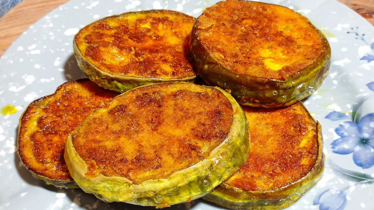 সবচেয়ে কম সময়ে মজাদার মুচমুচে বেগুন ভাজা|| Begun vaja||Eggplant fry ...