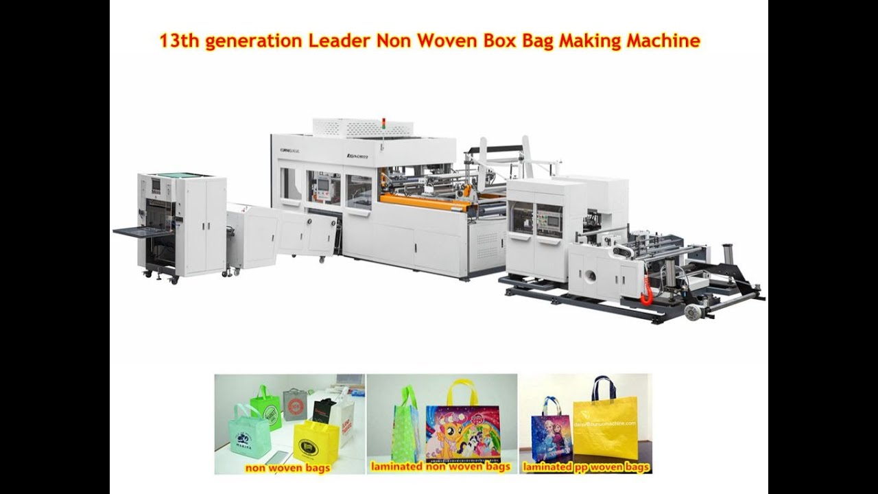 13th generation Latest New Leader Non Woven Box Bag Making Machine ...