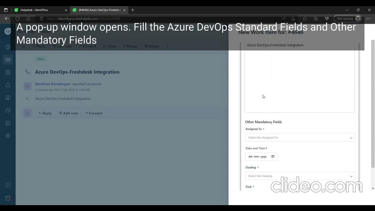 Azure DevOps Freshdesk Integration App Installation Version 2 - YouTube