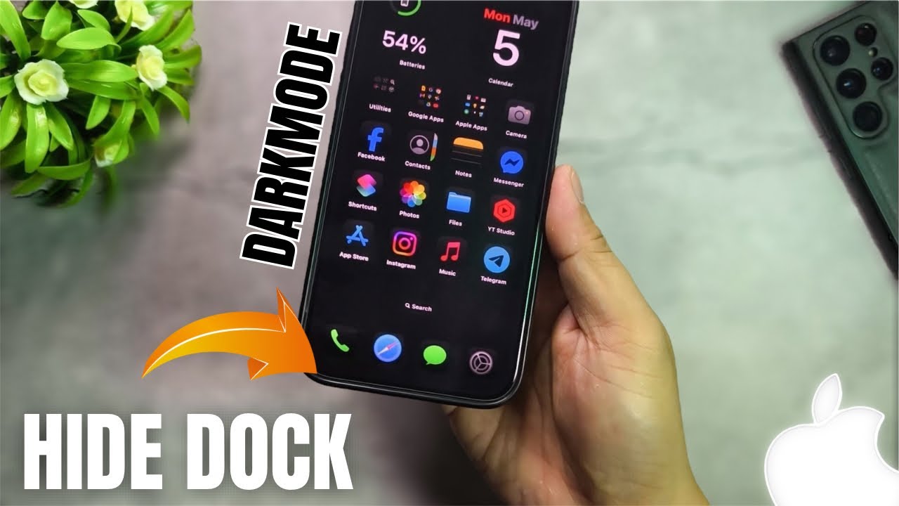 How To Hide Dock iPhone iOS 18 Darkmode Style | Tech in Hand - YouTube
