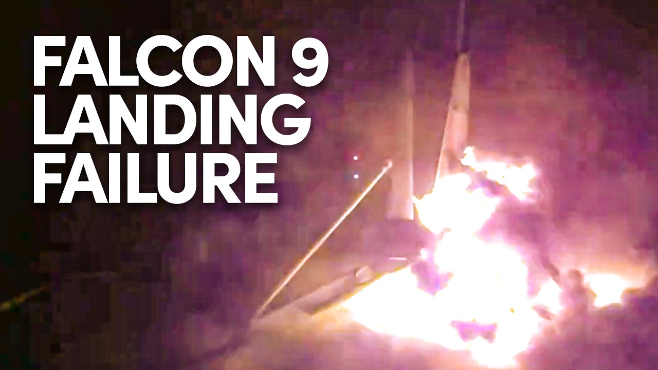 First Falcon 9 Landing Failure in 267 Launches - YouTube