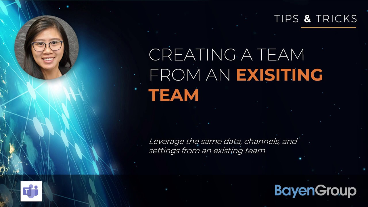 Microsoft Teams - Creating a Team from an Existing Team - YouTube
