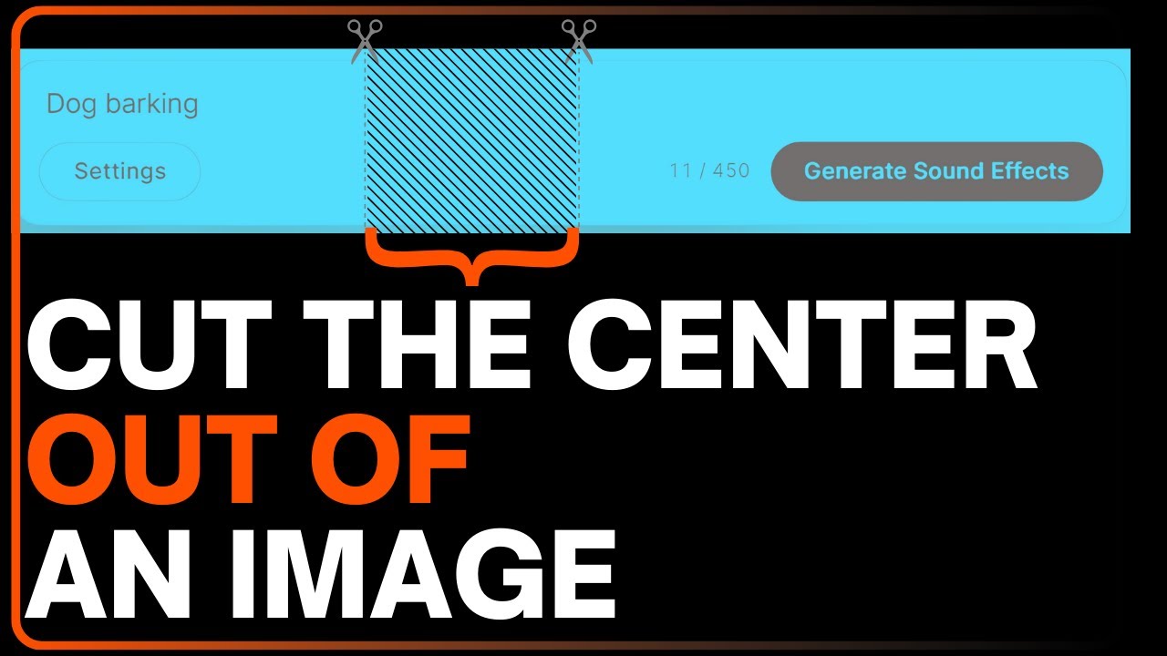 How to cut the center out of an image - YouTube