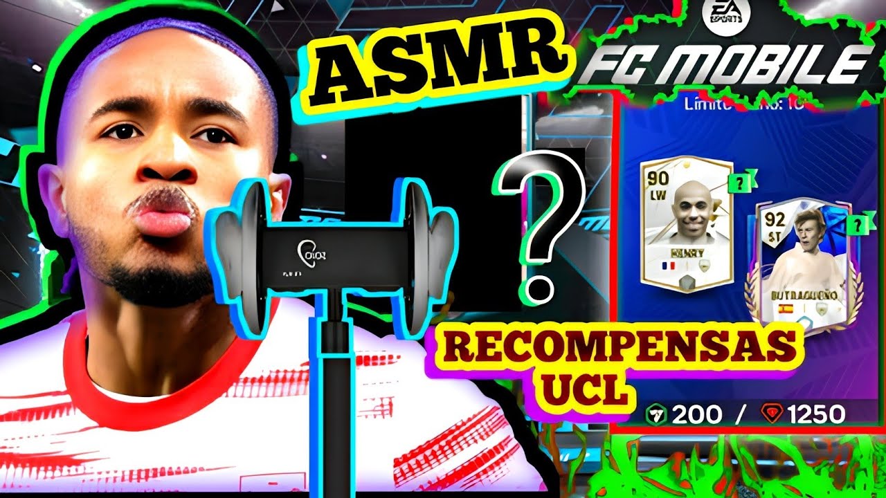ASMR Jugando FC MOBILE ⚽️ Super recompensas de "UCL" jugador ICONO 😯⚽️🔥 /Gameplay 😴💤 - YouTube