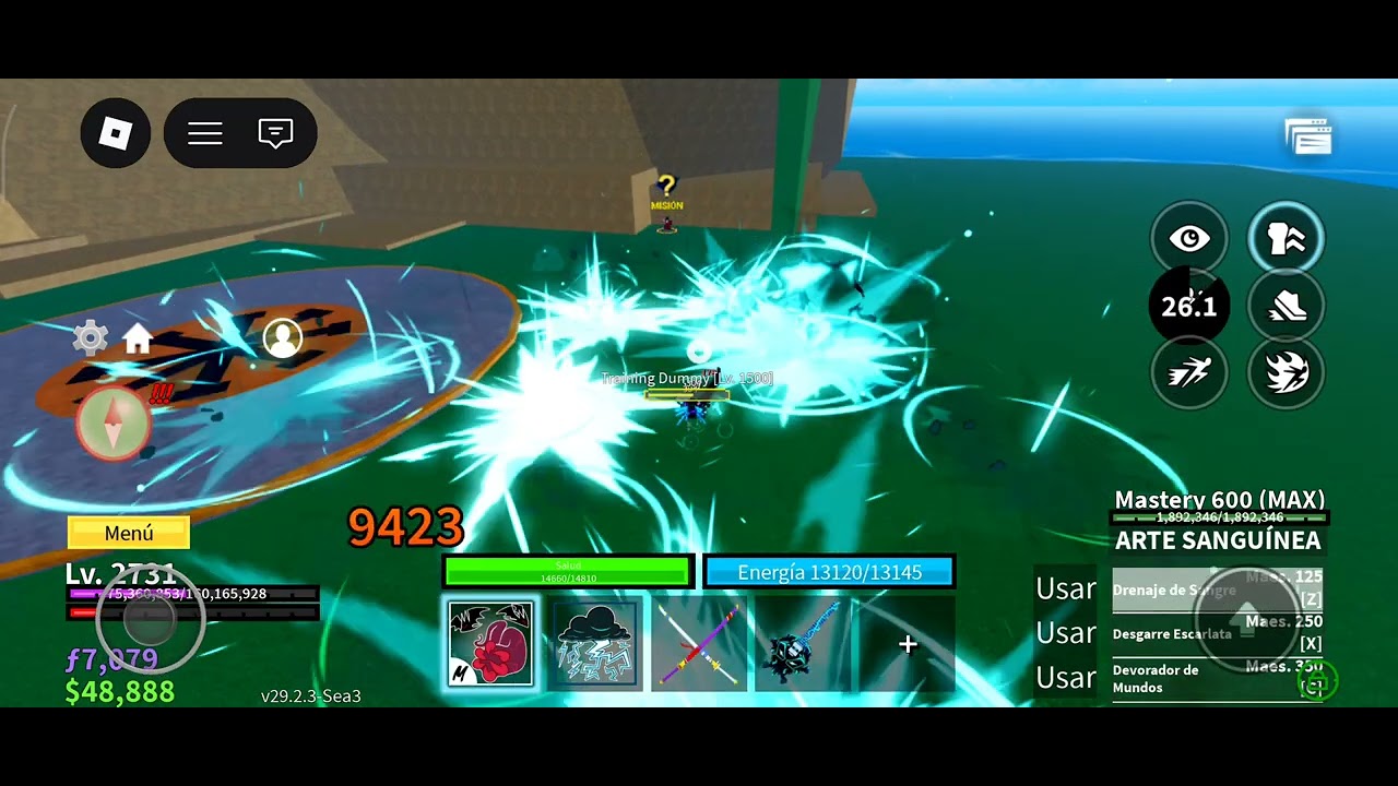 Unos combos de blox fruits con la rumble - YouTube