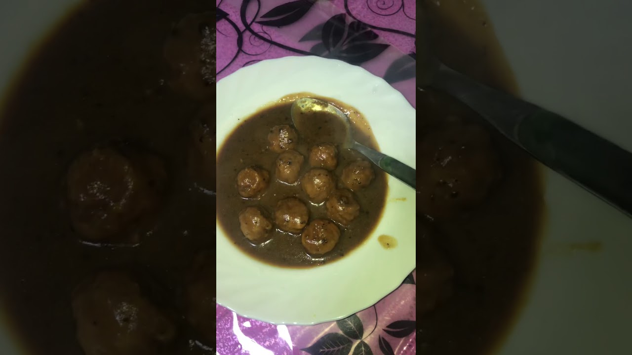 Meatball black pepper - YouTube