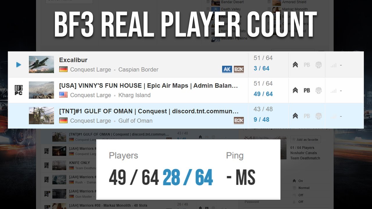 BF3 Battlelog Real Players demo - Google Chrome extension - YouTube