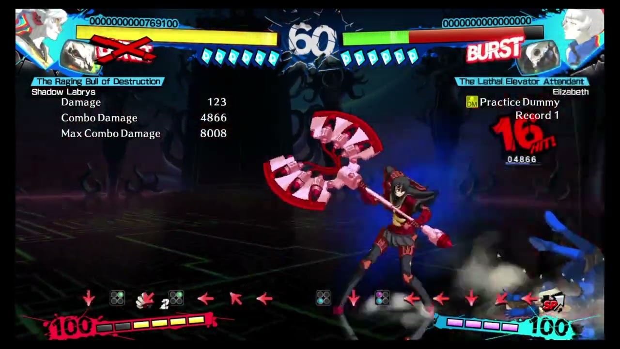 Shadow Labrys 8K combo- P4au 2.5 - YouTube