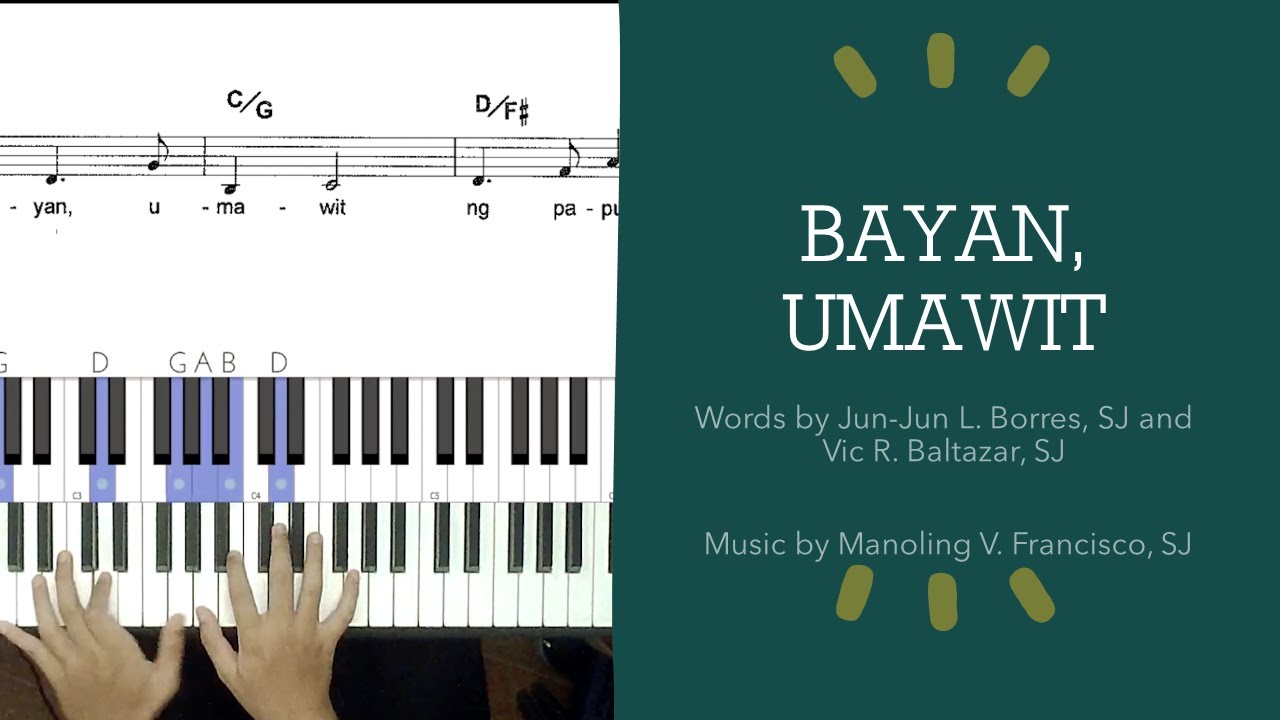 Bayan, Umawit | Manoling Francisco, SJ piano solo - YouTube