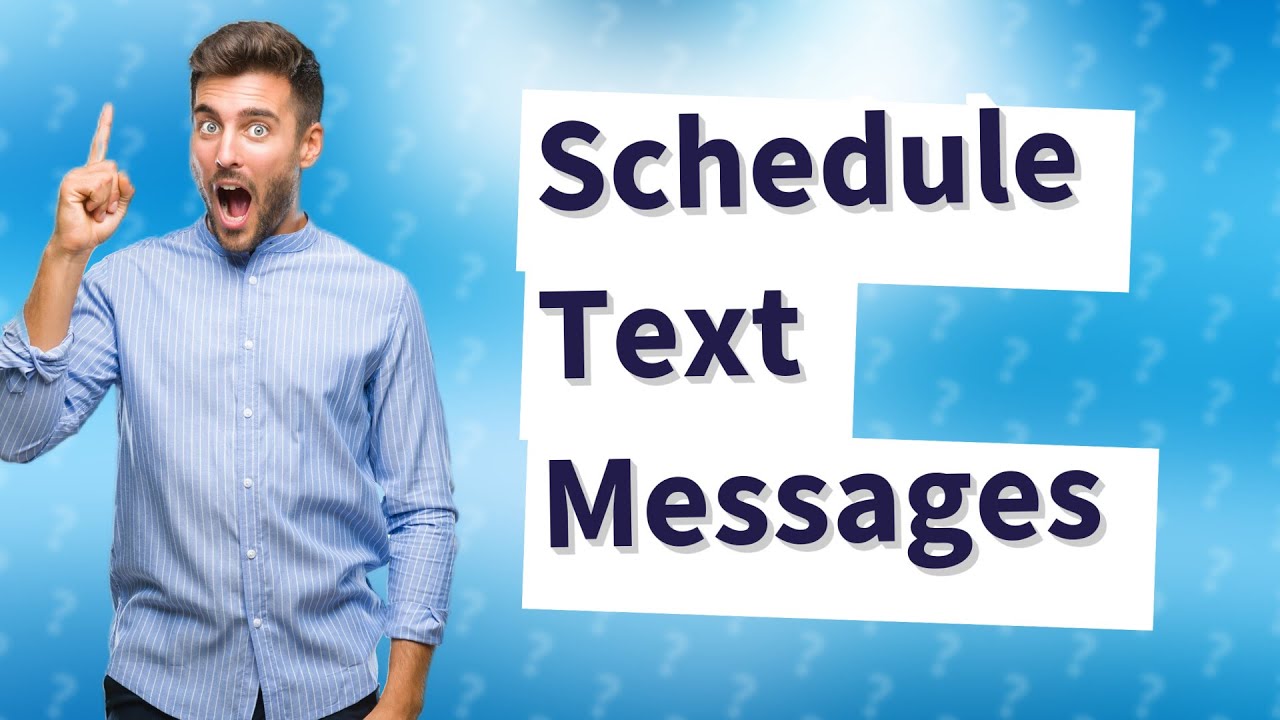 How do I set a timed text message? - YouTube