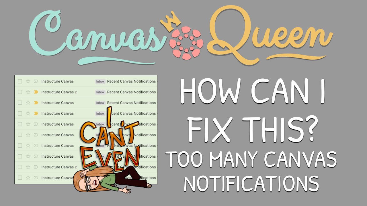Canvas Notifications - How Can I Fix This? - YouTube