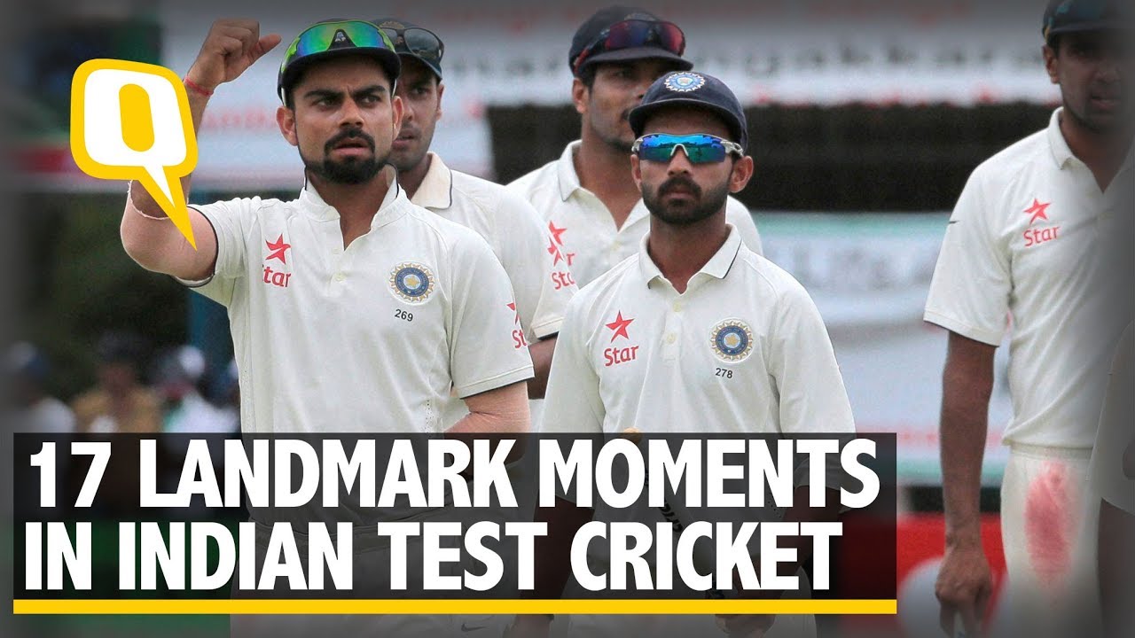 India's Test Cricket History, in 17 Landmark Moments - YouTube