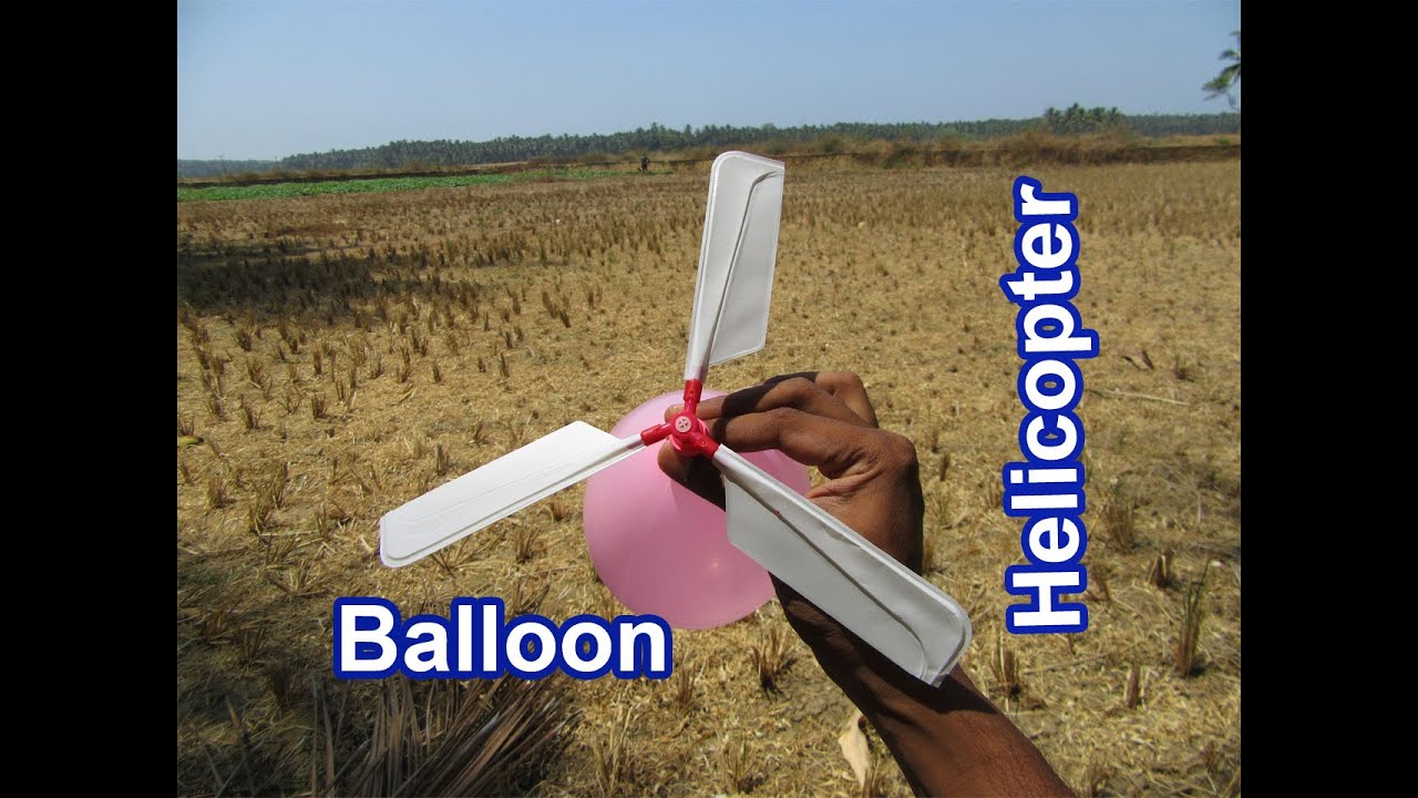 How to make a Baloon Helicopter - Easy Tutorials - YouTube