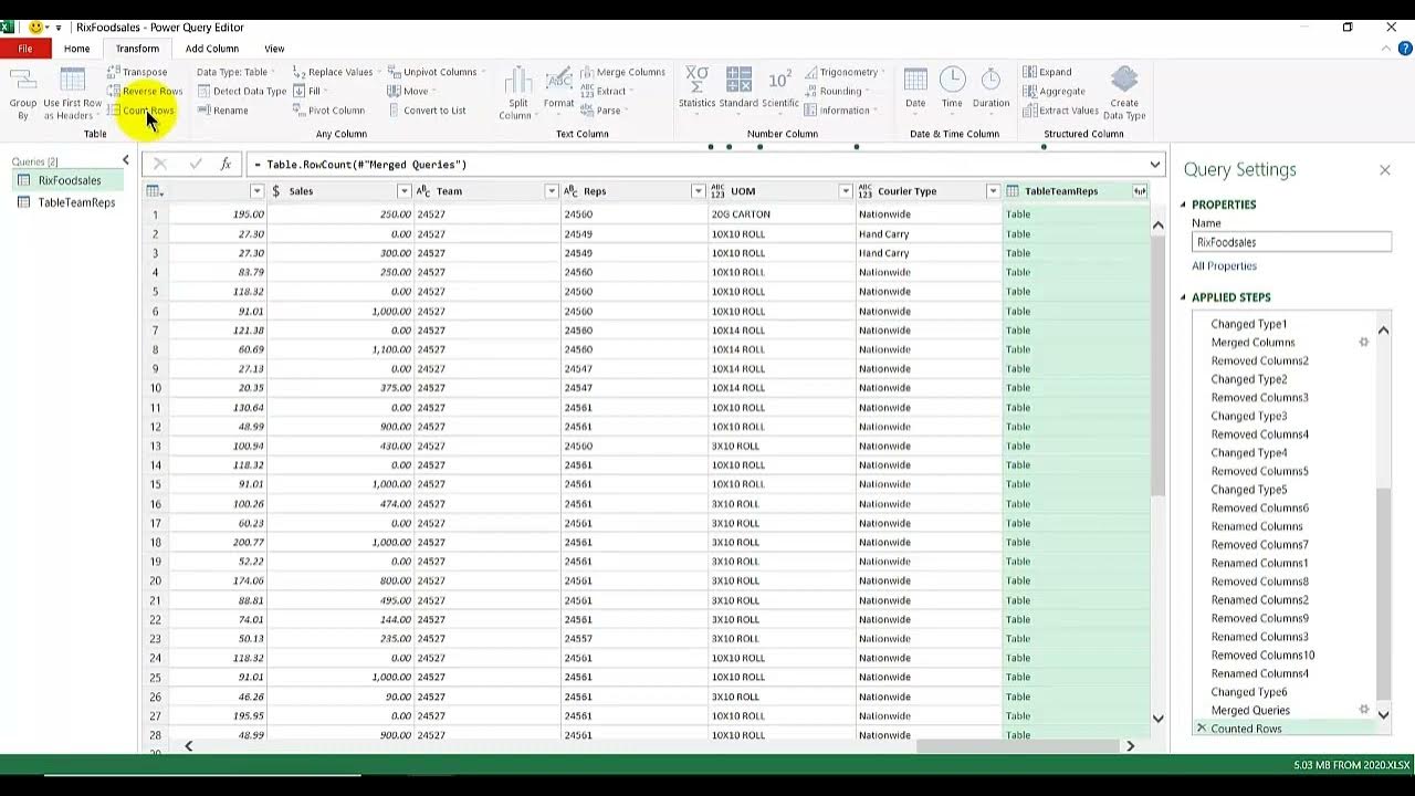 pbi3 When List PositionOf too slow and MergeQuery cause error - YouTube
