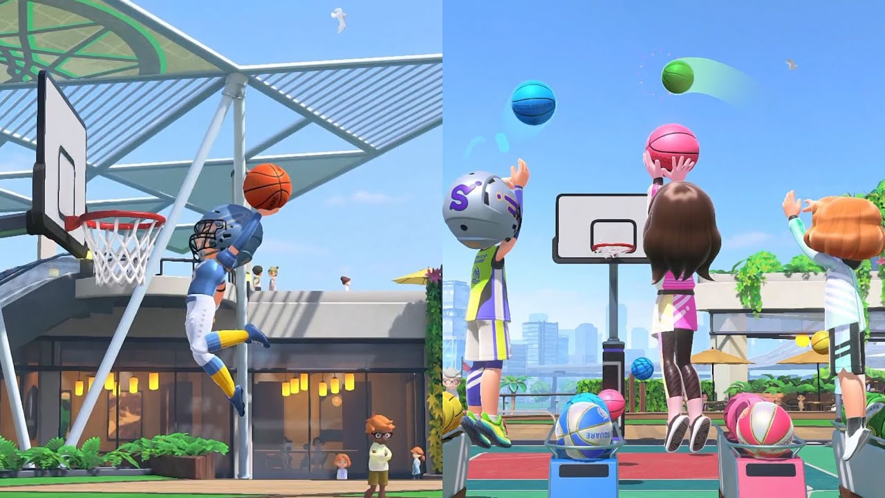 Nintendo Switch Sports - Basketball Gameplay - YouTube
