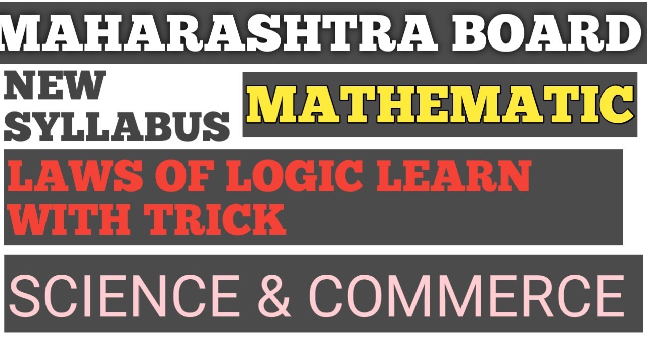 Mathematical Logic Laws Of Logic Learn With Tricks 12th Science New mathematical-logic-laws-of-logic-learn-with-tricks-12th-science-new
