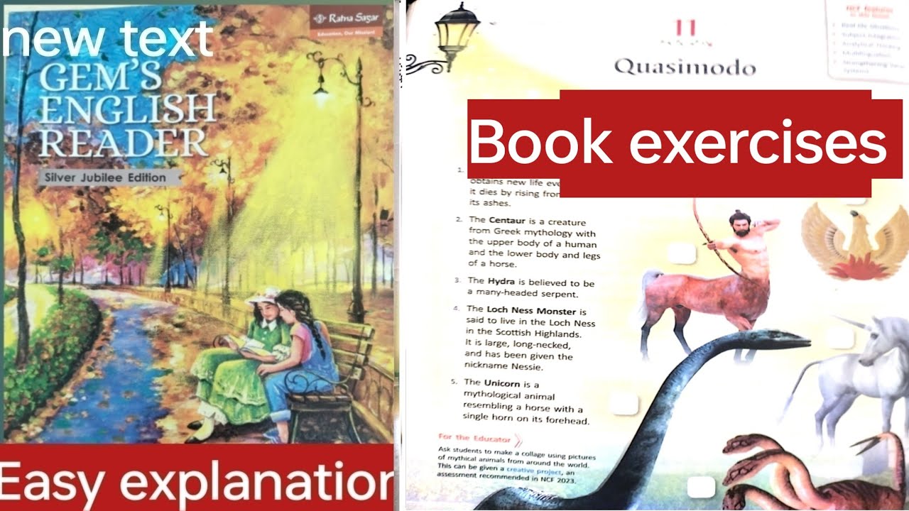 L-11 Quasimodo || Book exercises || Class -6#gemsenglishreader( silver ...