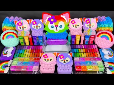 CUTE FOX FAMILY 🦊💖 vs RAINBOW FIDGET SET 🌈 | Slime Press, Pop It Battle, ASMR Fun