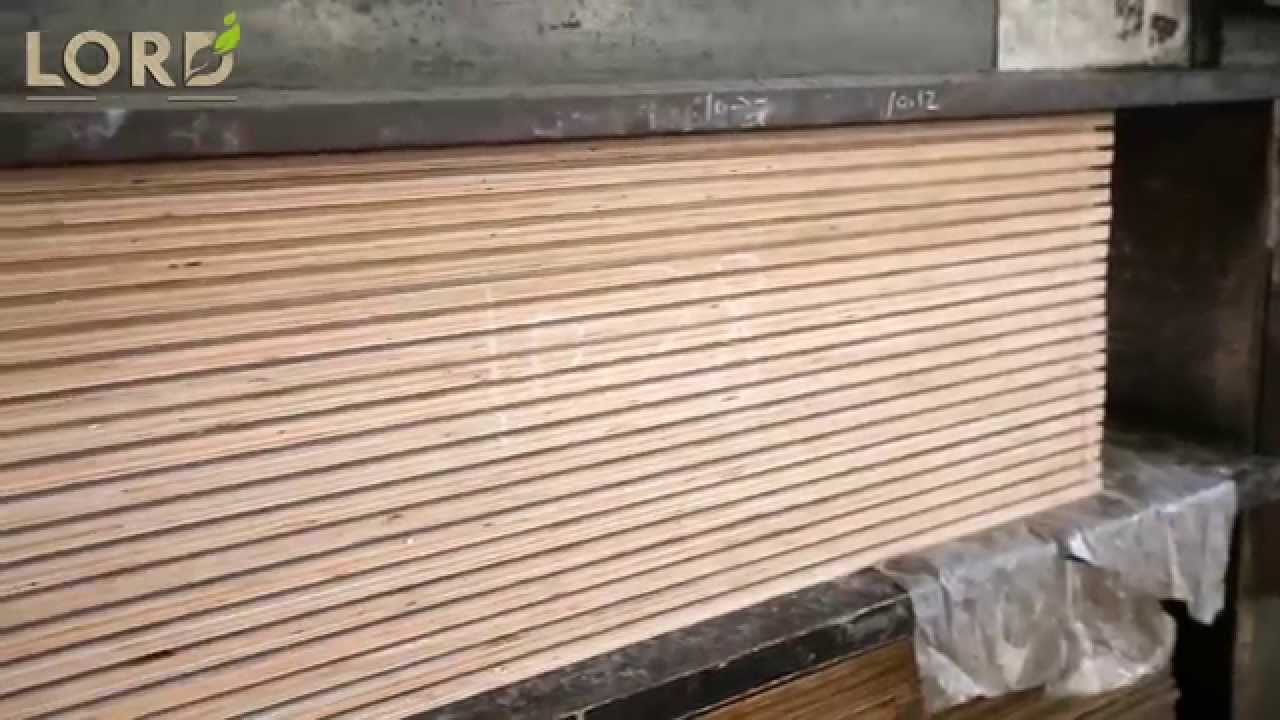 cold pressing of oak wide plank boards - YouTube
