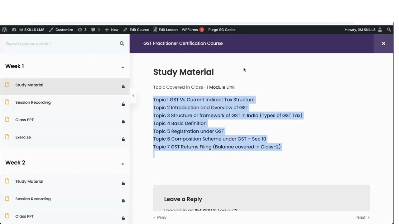 GST Course | GST Practitioner Certification Course by IIM SKILLS - YouTube