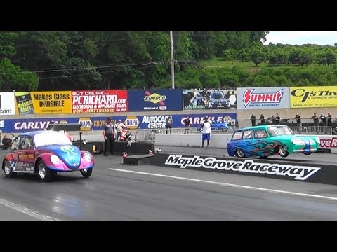 I Gas Volkswagen June Bug QUAL#1 Maple Grove Raceway 6 4 17 - YouTube