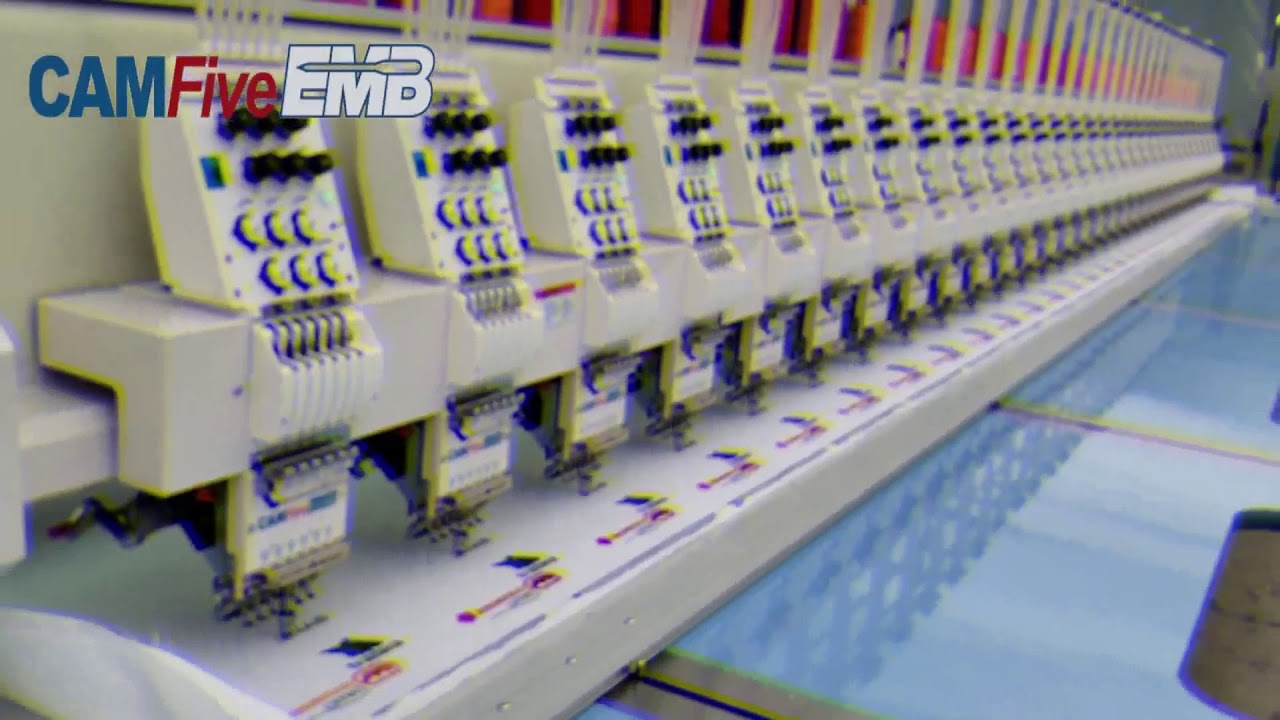 This embroidery machine is "MONSTER". 30 heads for mass production ...