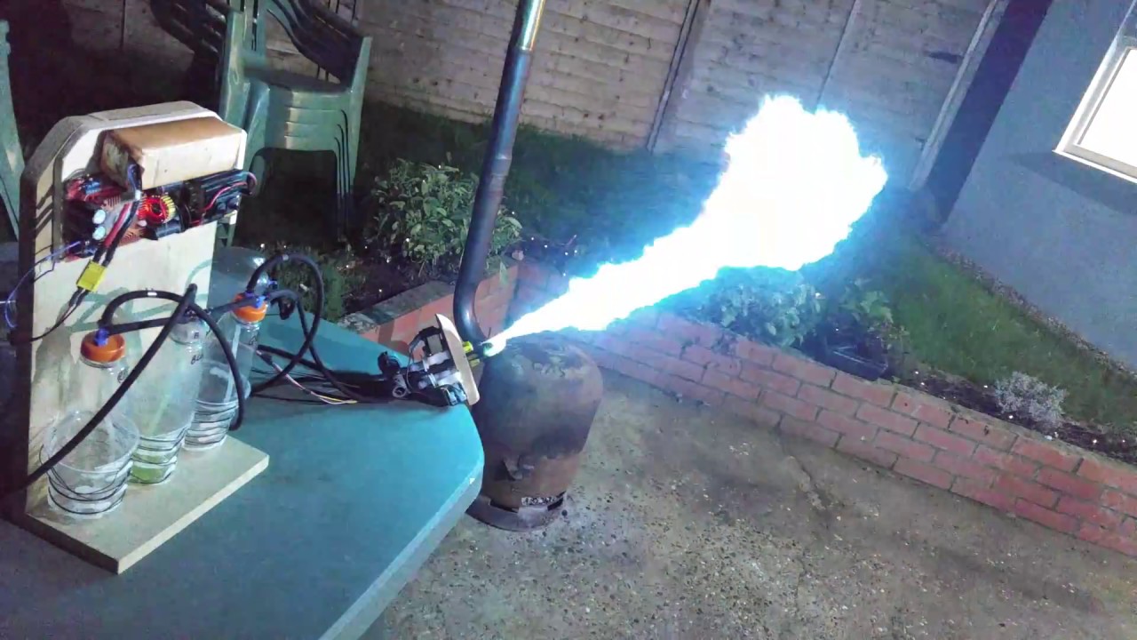 Blue Fire Flamethrower