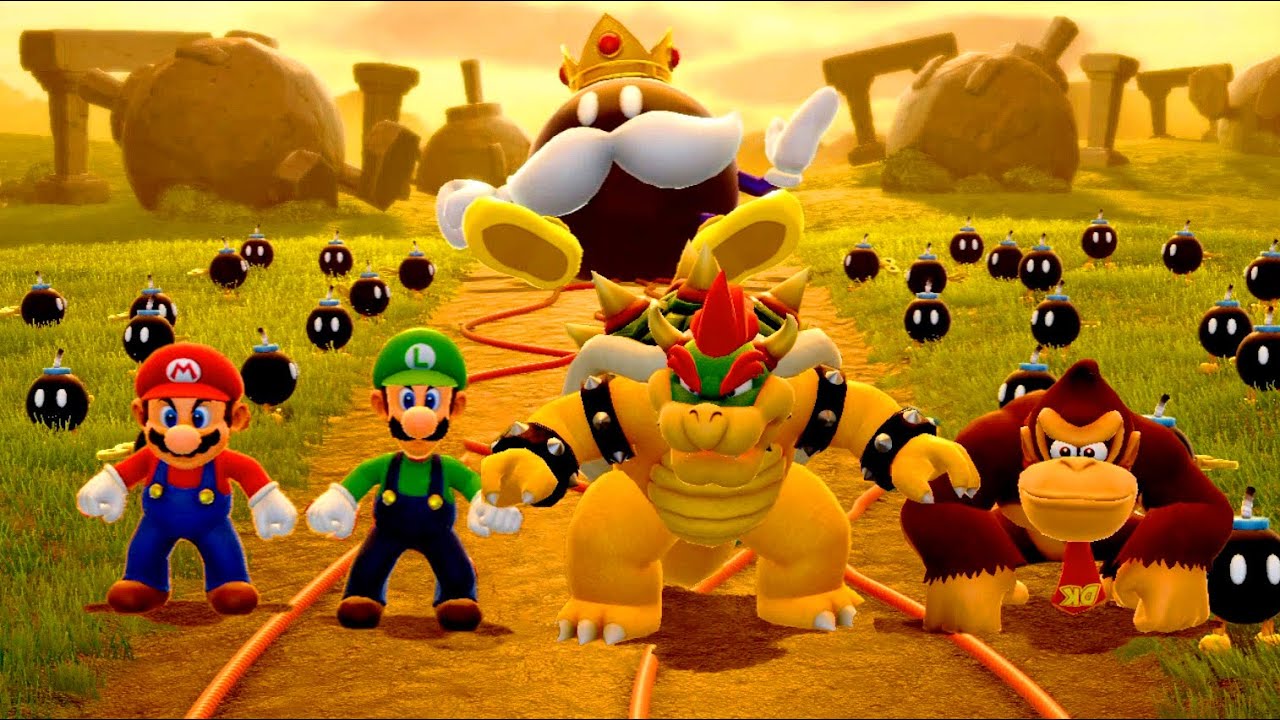 Super Mario Party Jamboree Minigames - Mario Vs Luigi Vs Donkey Kong Vs ...