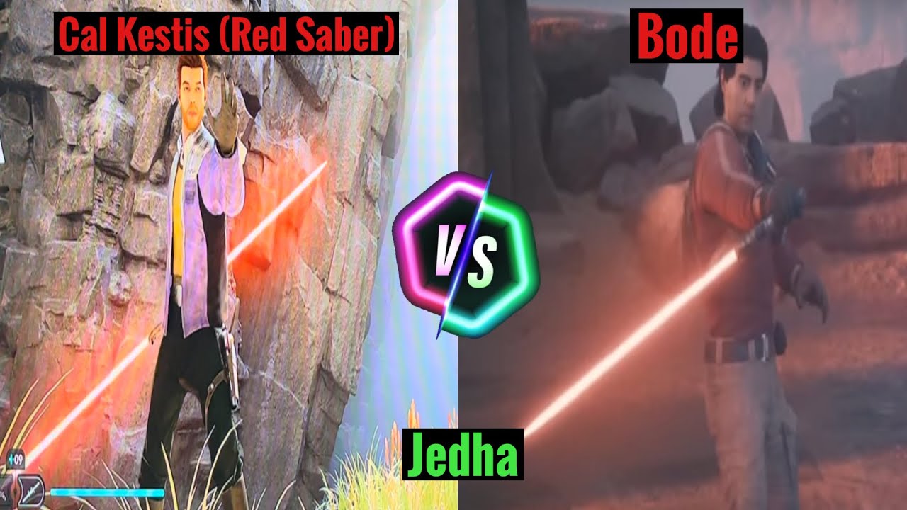 Star Wars: Jedi Survivor - Cal Kestis (Red Saber) Vs Bode - Jedha - YouTube
