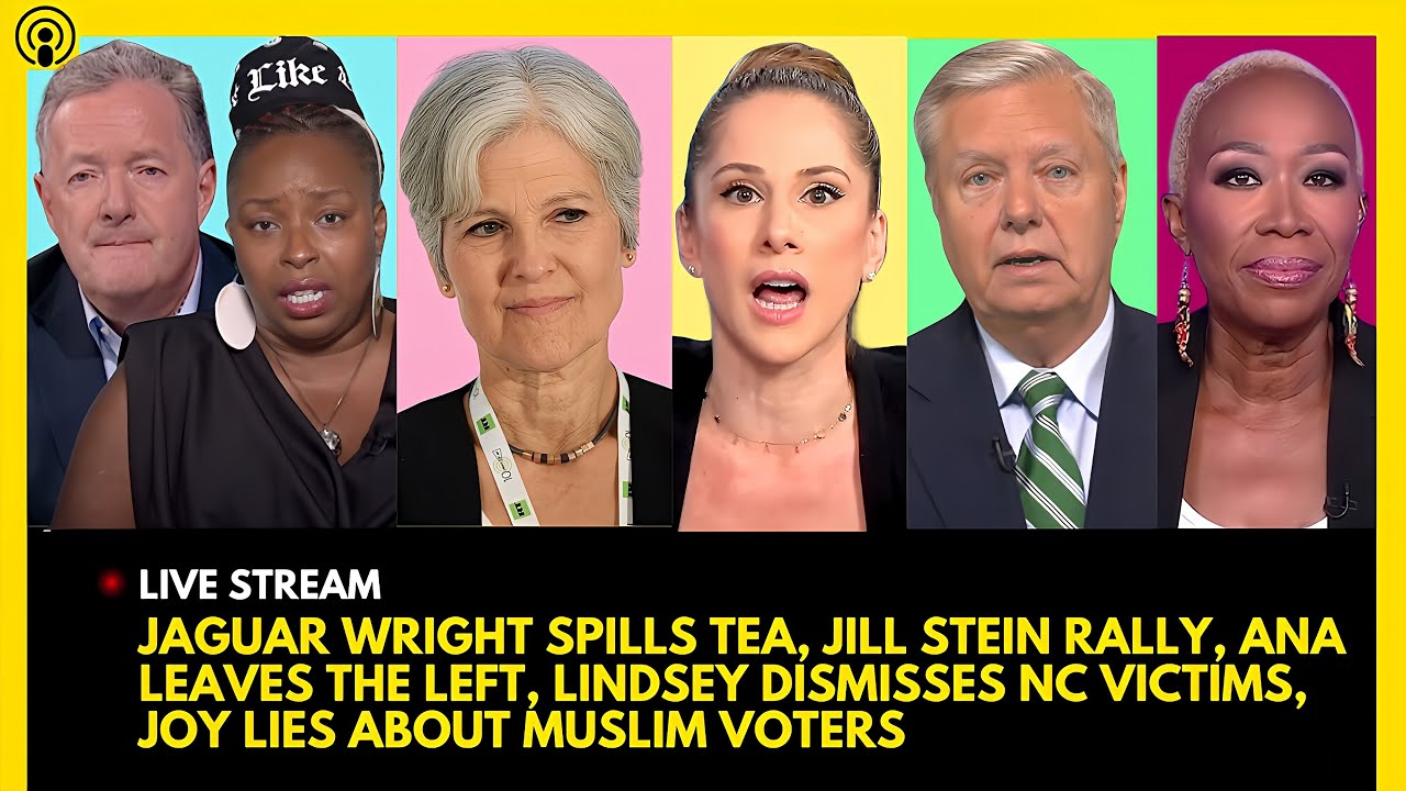 JAGUAR WRIGHT SPILLS TEA, JILL STEIN RALLY, ANA EXITS LEFT, LINDSEY ...