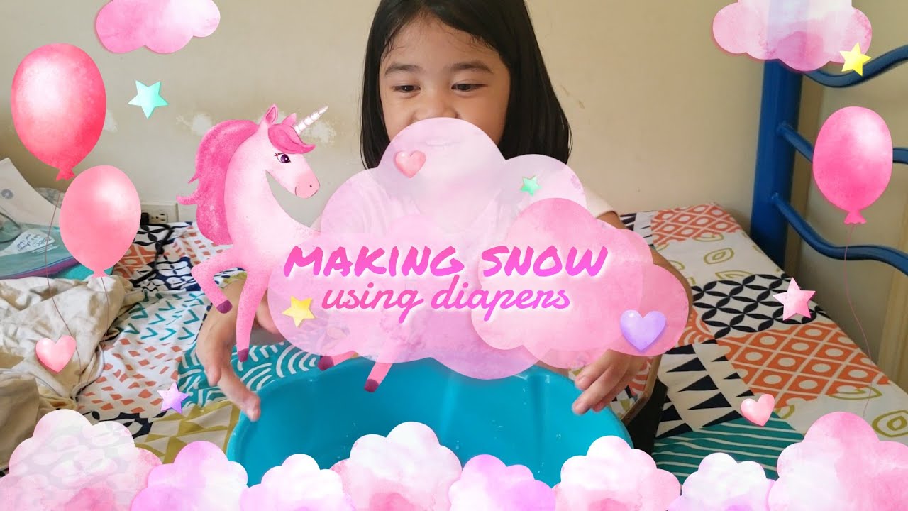Making Snow using Diaper - YouTube