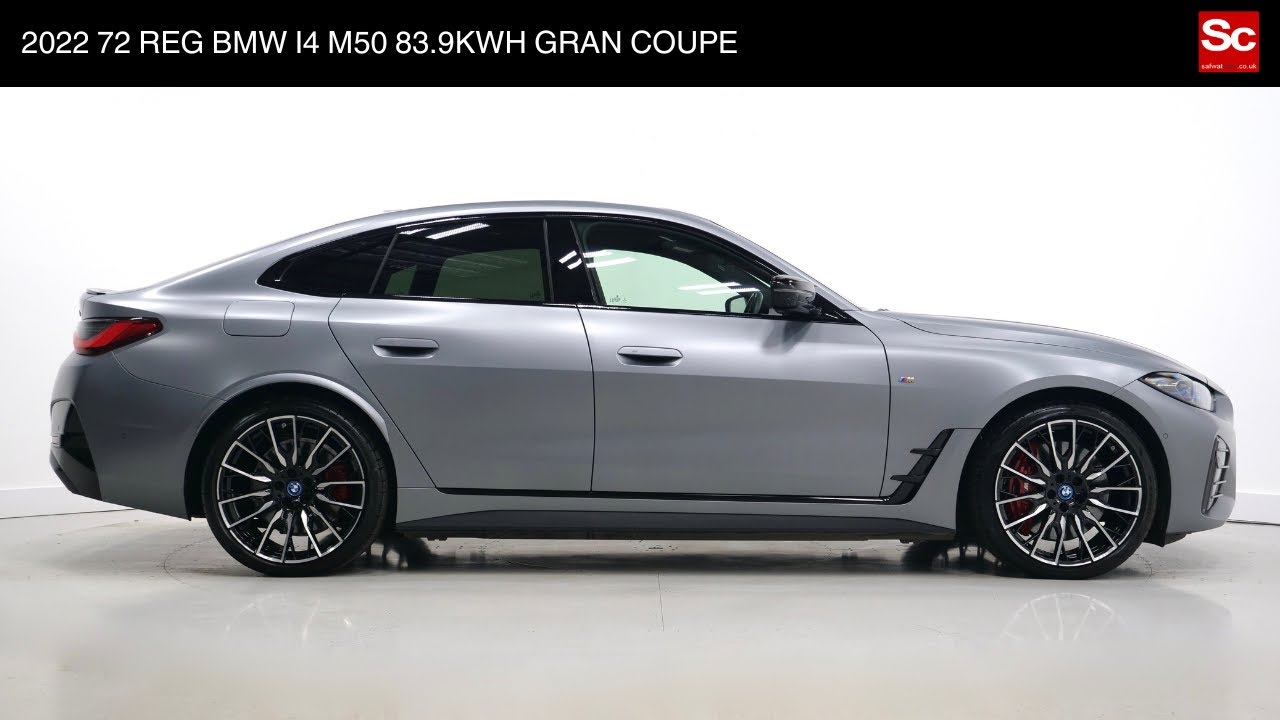 2022 72 REG BMW I4 M50 83.9KWH GRAN COUPE - YouTube