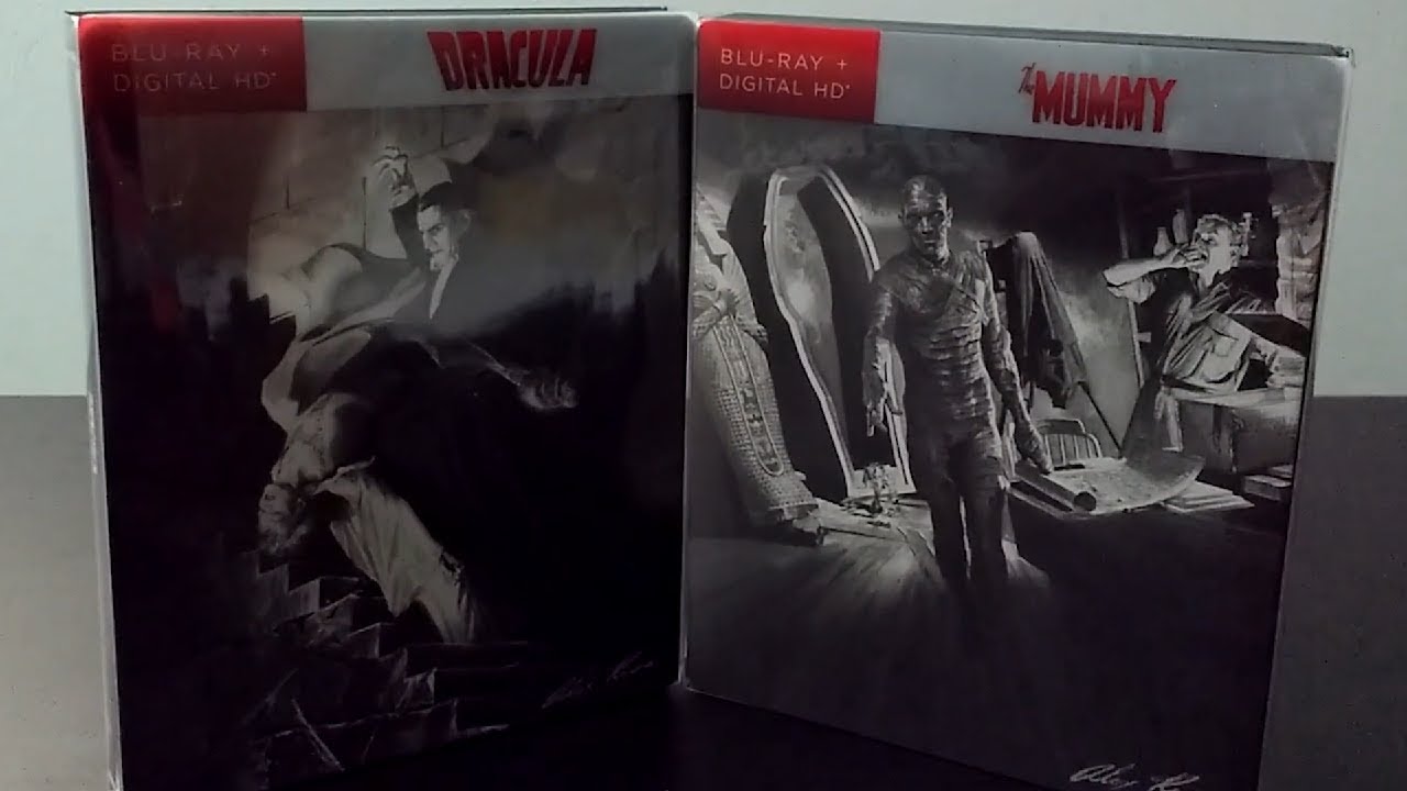 Dracula (1931) and The Mummy (1932) Alex Ross Blu-ray Steelbook Double ...