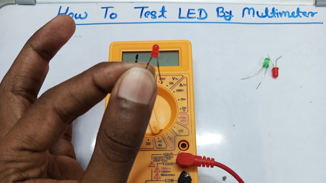 How to test led by multimeter/how to check led by multimeter/led test ...