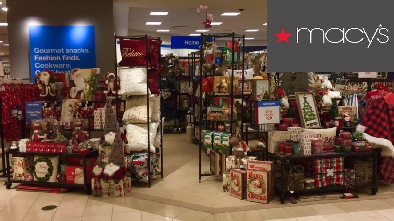 MACY'S BACKSTAGE CHRISTMAS DECORATIONS DECOR SHOP WITH ME SHOPPING ...