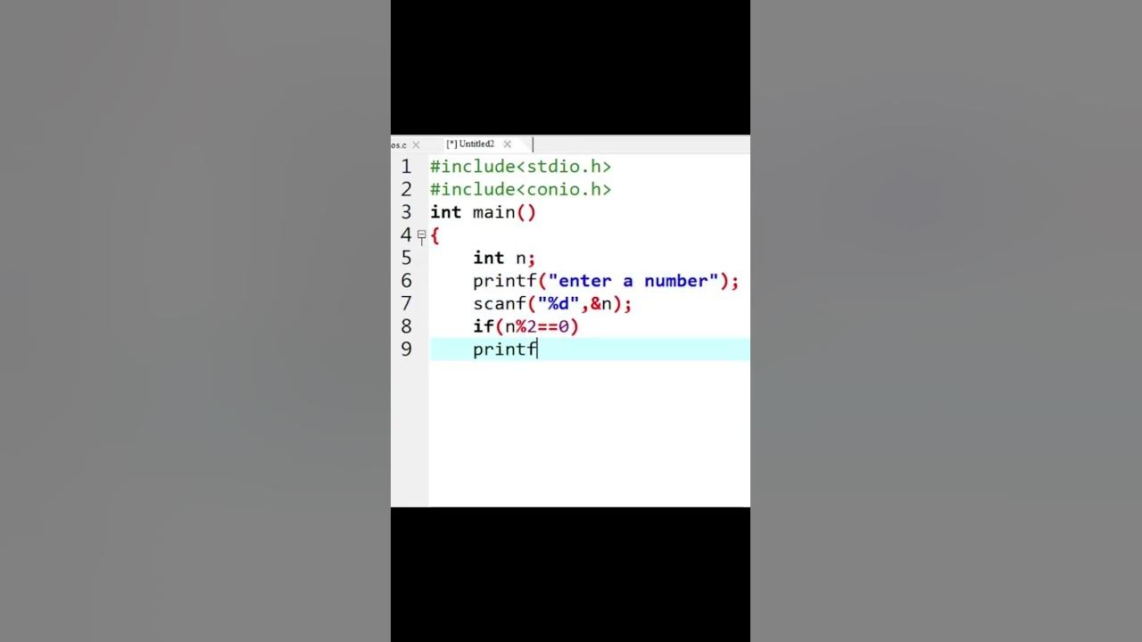Even Odd Program Using C Programming Cprogramming Coding Viral Youtube