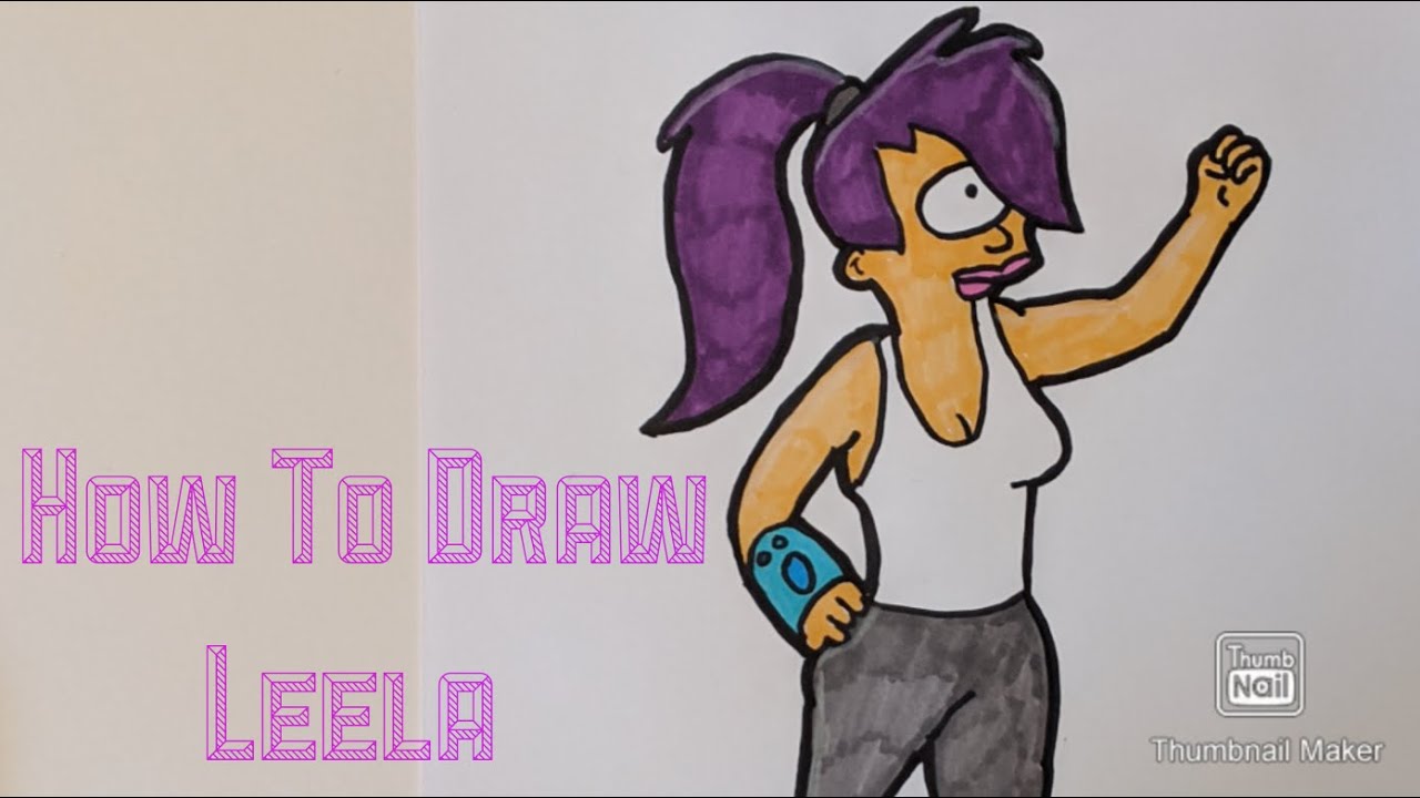 How To Draw Leela | Futurama - YouTube