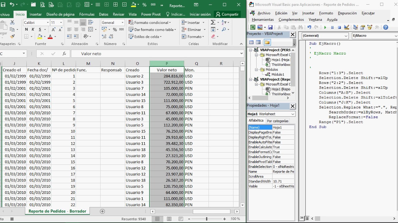 Excel Pistas De Auditoria Macros Visual Basic Aplications Vba Youtube
