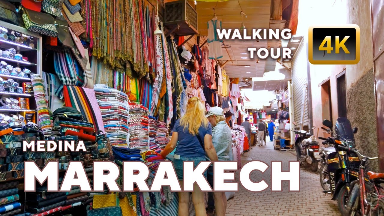 Marrakesh – 4K Walk through the Medina and Jemaa el-Fna square - YouTube