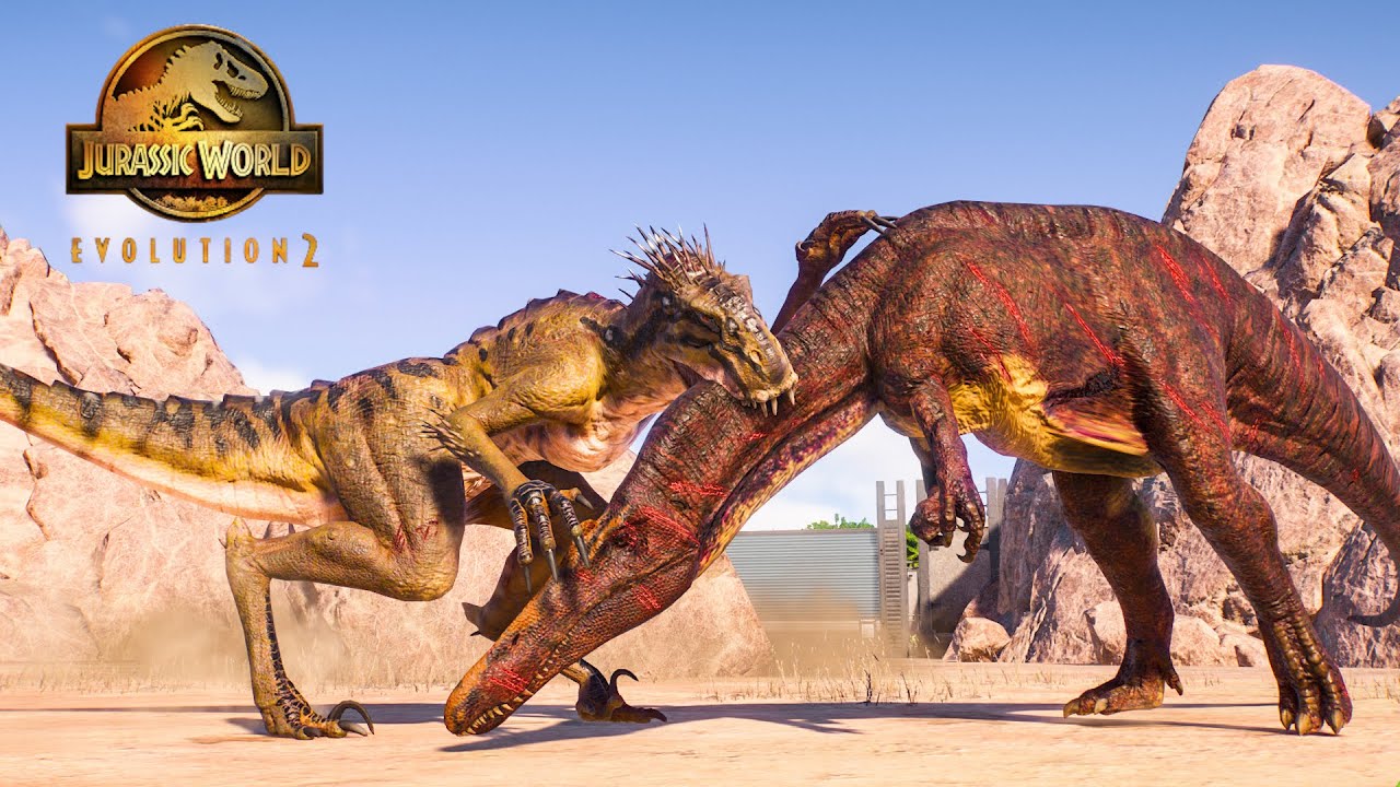 SCORPIOS REX VS SUCHOMIMUS | Dinosaur Battle | Jurassic World Evolution ...