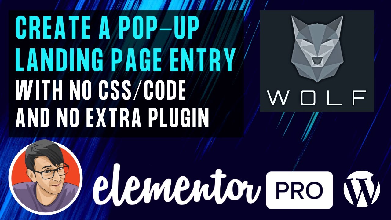 Create a Pop-Up Landing Page Pre-loader with Elementor - YouTube
