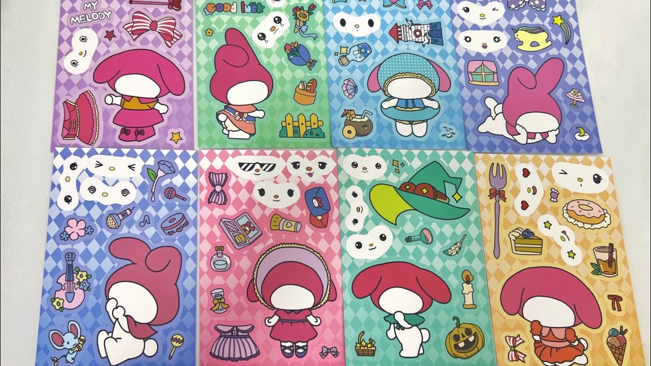 Diy my melody sticker/🎀How to Make Stickers/ DIY Stickers / Homemade ...