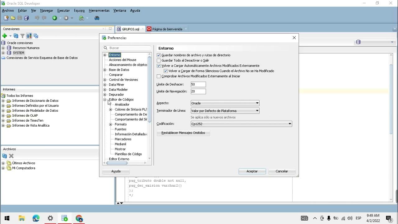 Enumerar líneas de código en SQL Developer - YouTube