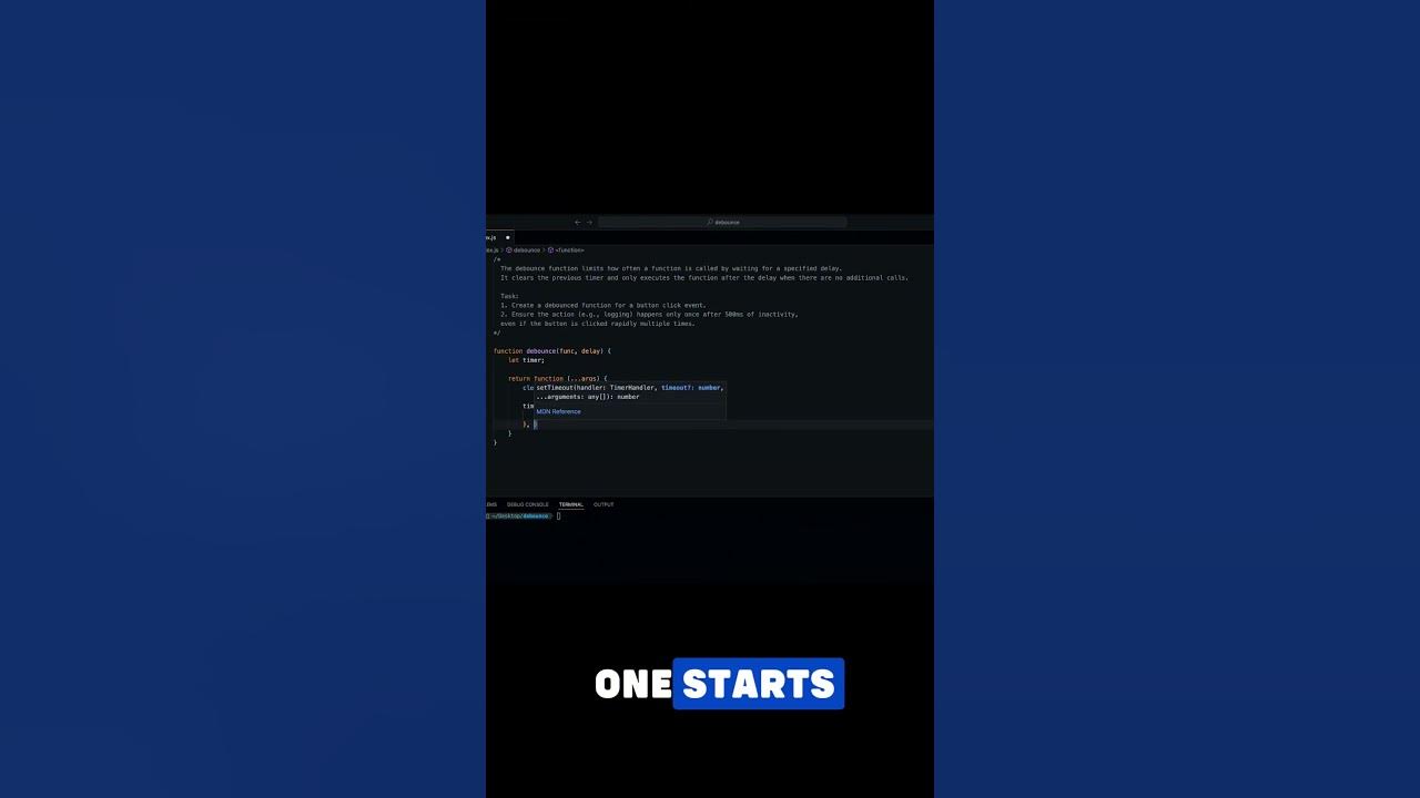 Javascript Debounce Tutorial Part 4 Education Coding