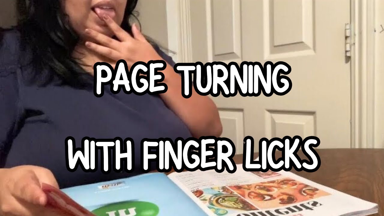 PAGE TURNING ASMR WITH FINGER LICK! *SUPER RELAXING MAGAZINE PAPER ...