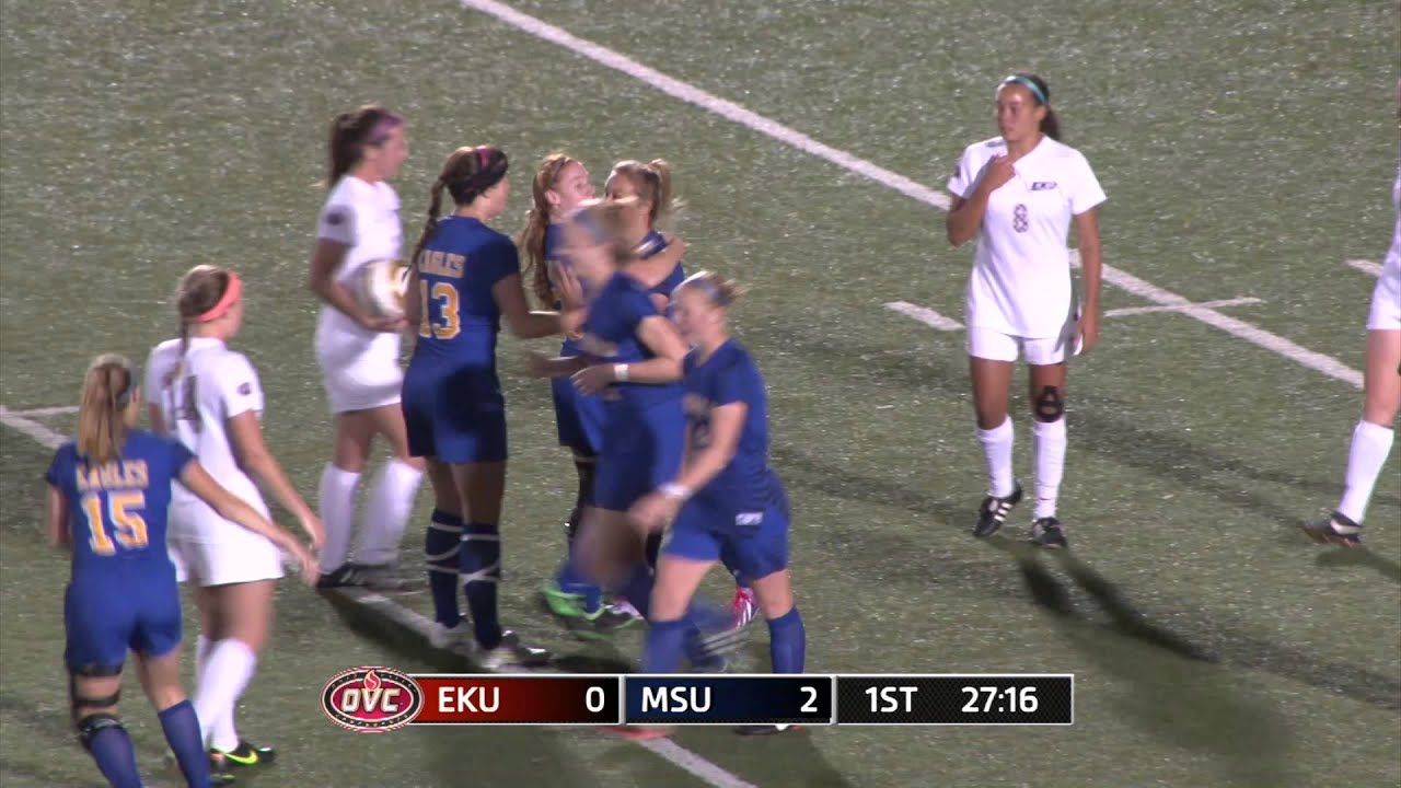 Morehead State Soccer Highlights vs EKU - YouTube