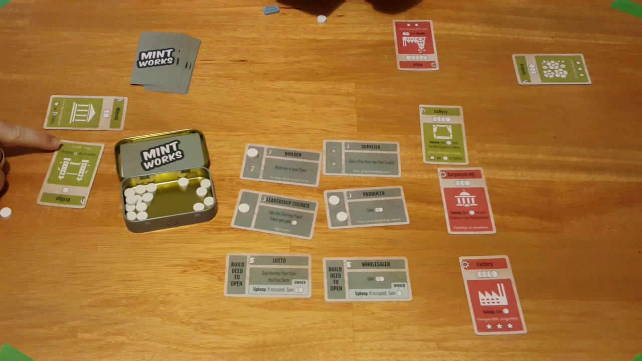 Cards and Boards Mint Works Play Through and Opinions - YouTube