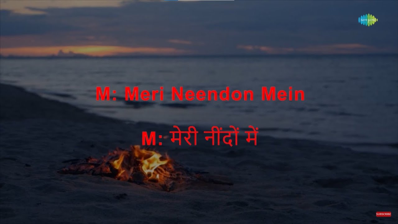 Meri Neendon Mein Tum - Karaoke | Naya Andaz | Kishore Kumar | Shamshad ...