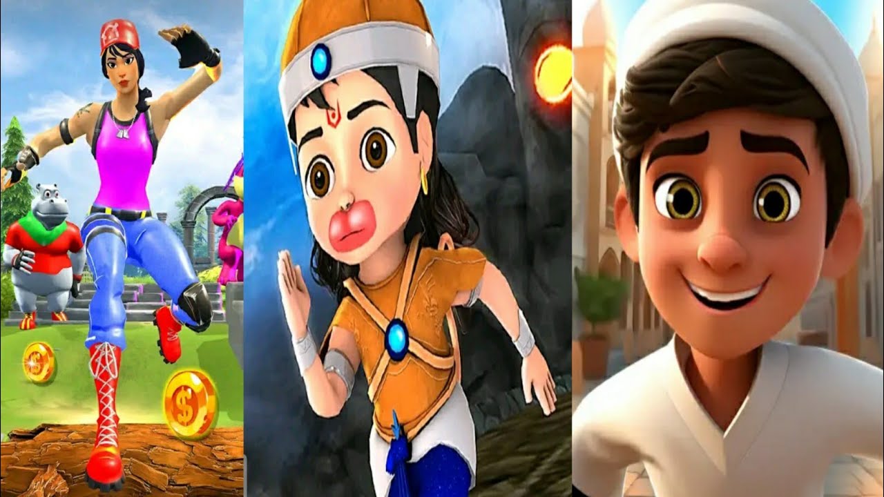 Falcon Dash - Arab Runner VS Little Hanuman - Running Game VS Jungle ...