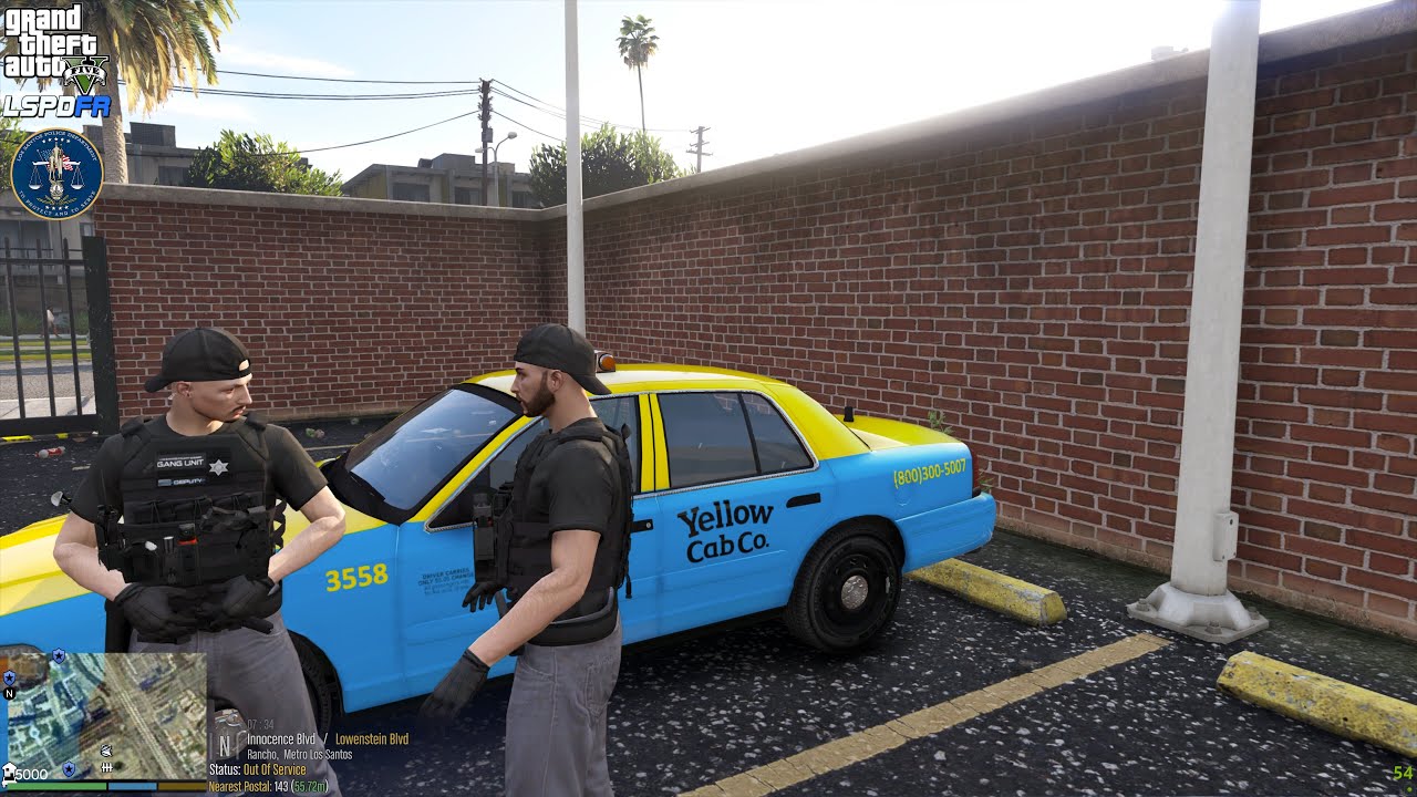 GTA V - LSPDFR 0.4.9🚔 - LSPD/LAPD - Gang Unit - Undercover Taxi ...
